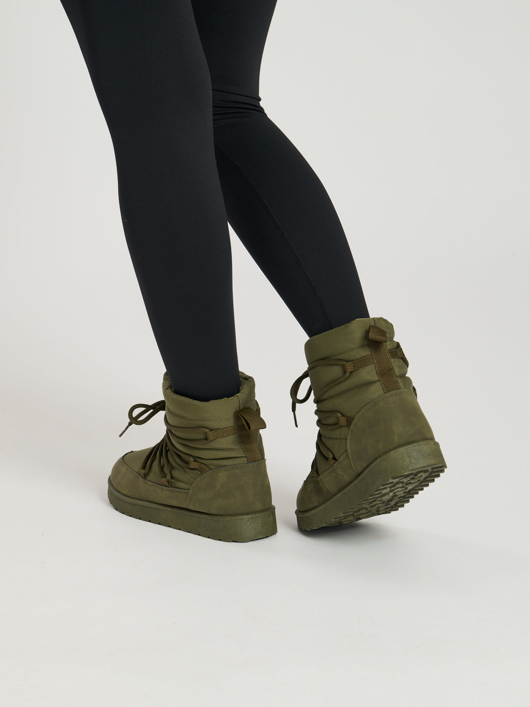Khaki Lace Up Mini Boot – Continental Textiles